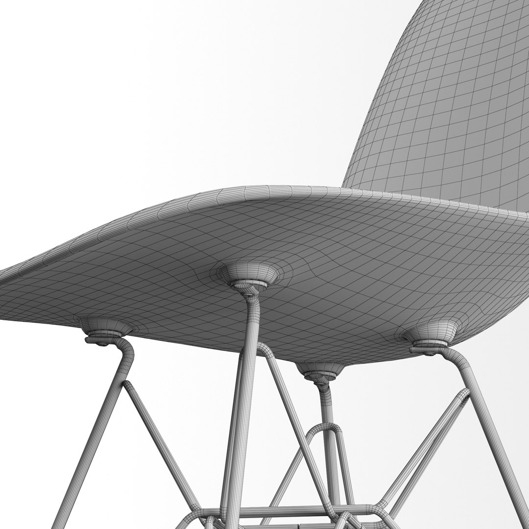 Eames Plastic Dsr Chair: 3D Model - TurboSquid 1317681