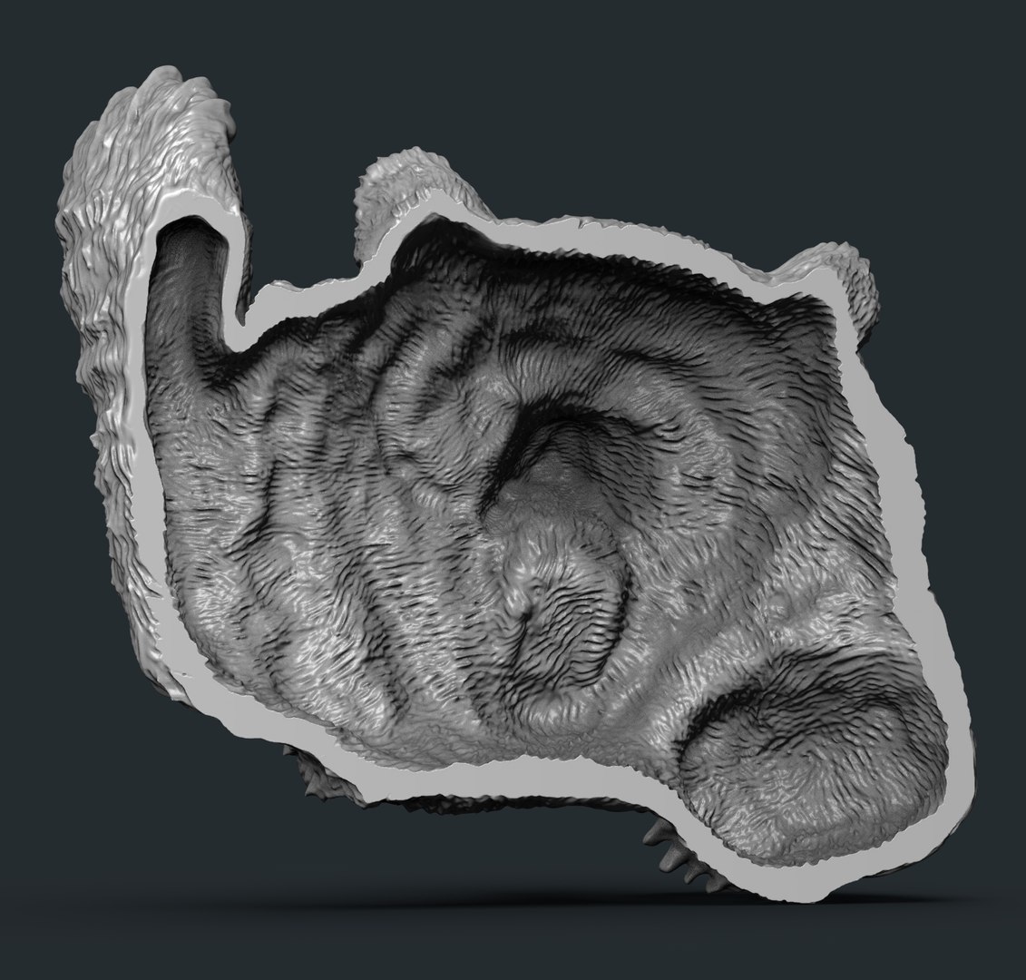 3D Bear Bas-relief Model - TurboSquid 1862646