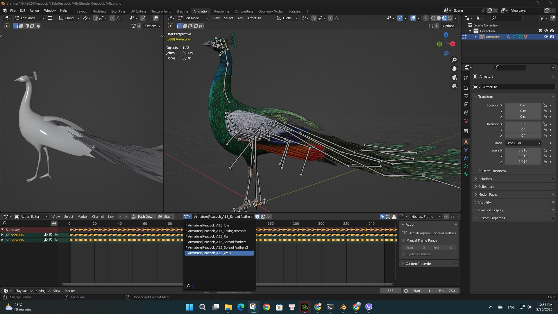Peacock-V4E 3D Model - TurboSquid 2428559