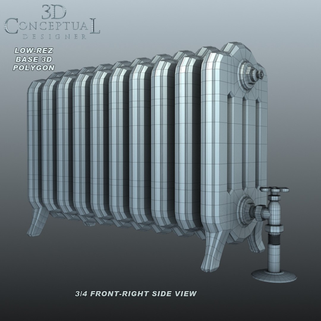 Vintage Radiator 3d Max