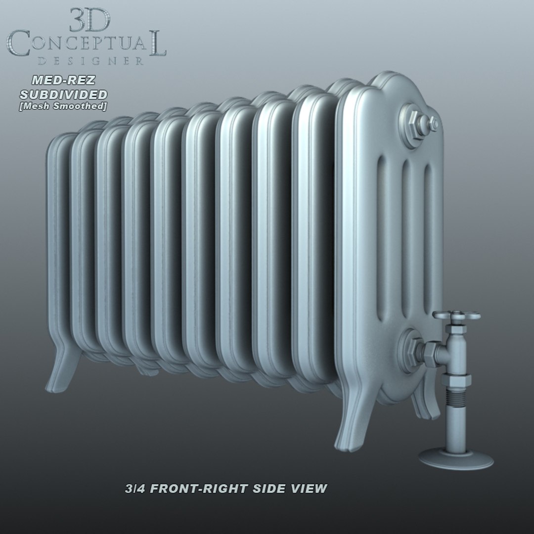 Vintage Radiator 3d Max
