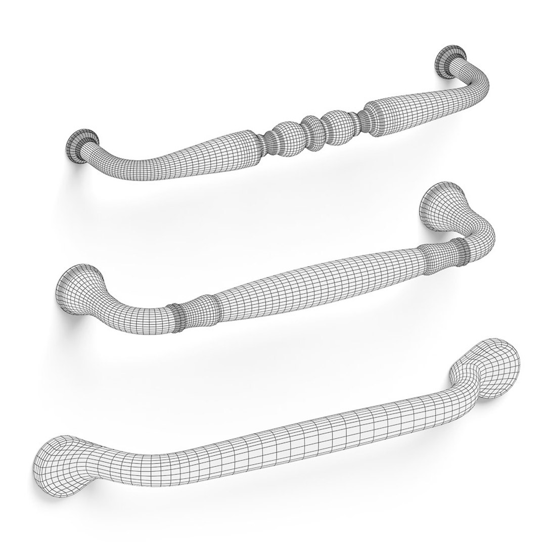 3D Pull Handles Model - TurboSquid 1420427