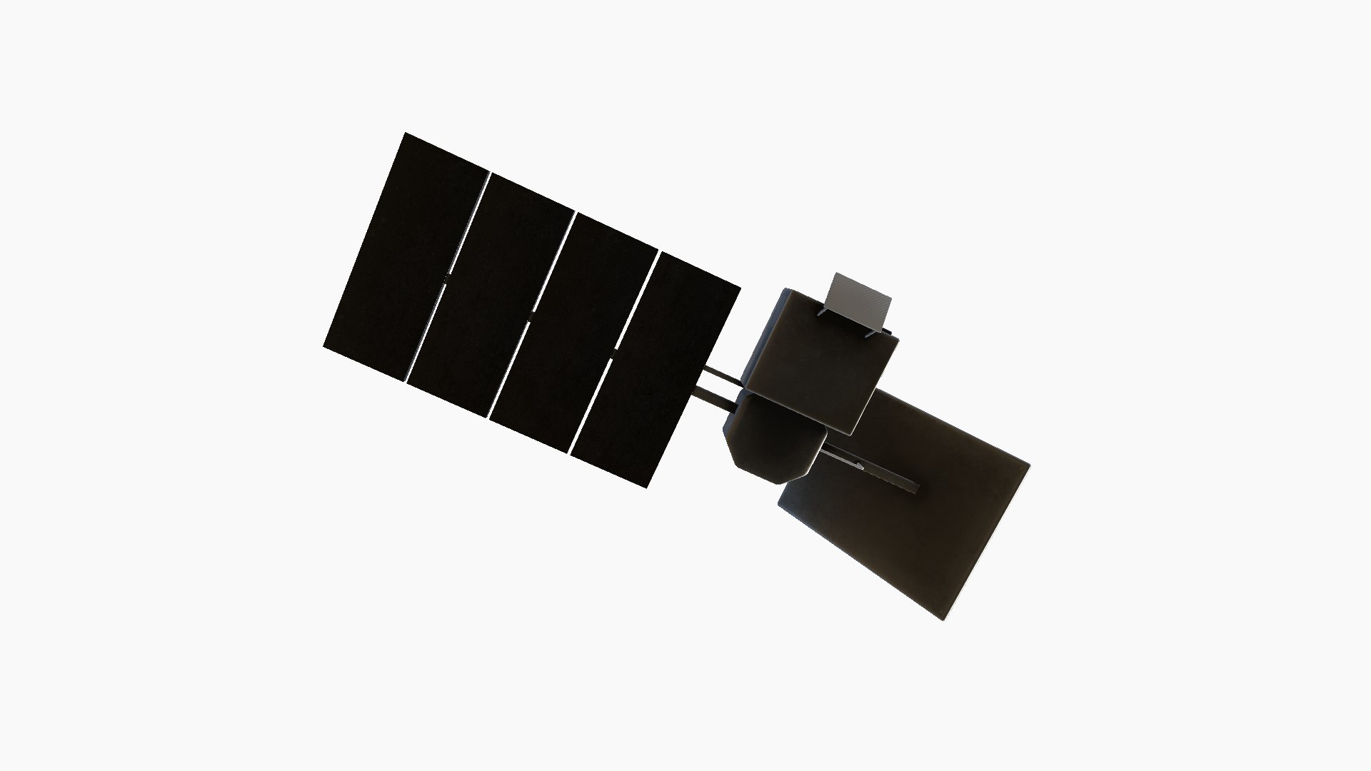 3D Satellite J01 Steel Green - SciFi Space Design Model - TurboSquid ...