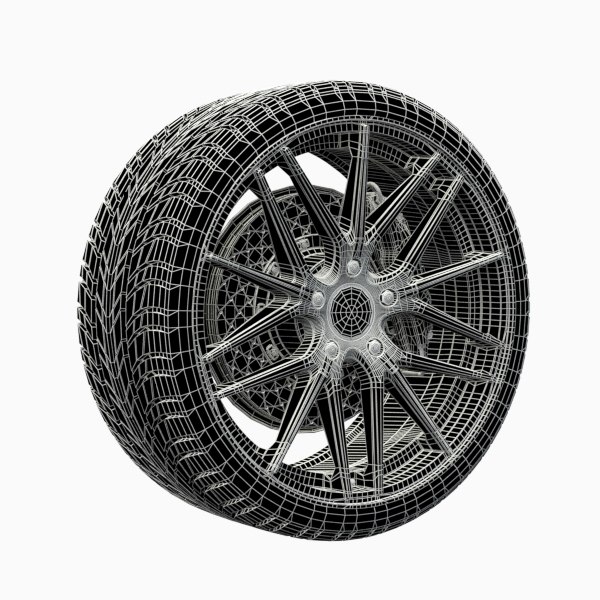 advanti vertex wheel 3d model
