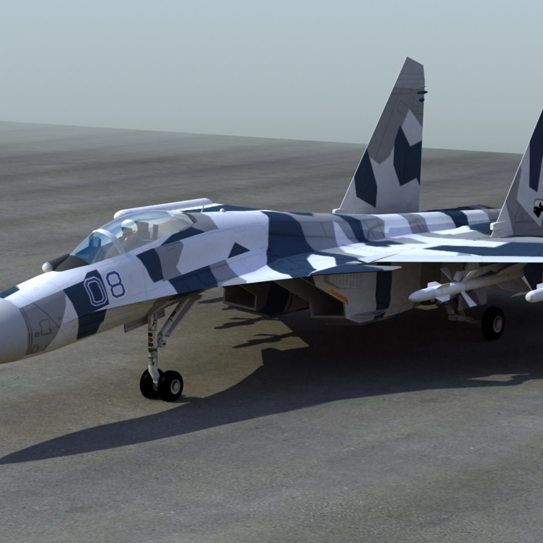 3d Model Su35 Flanker