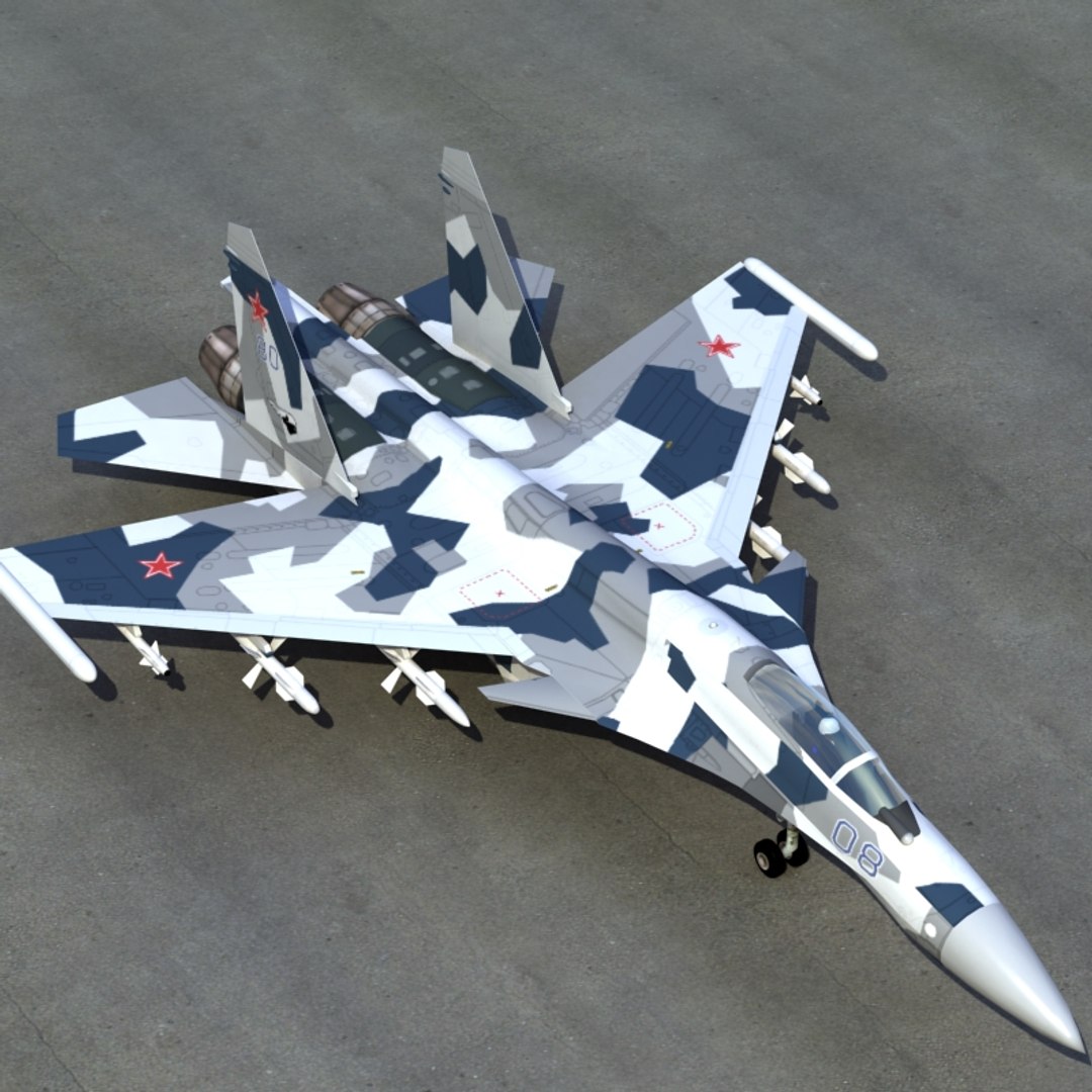 3d Model Su35 Flanker