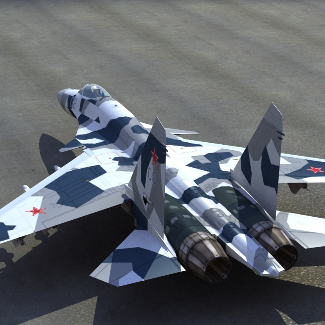 3d Model Su35 Flanker