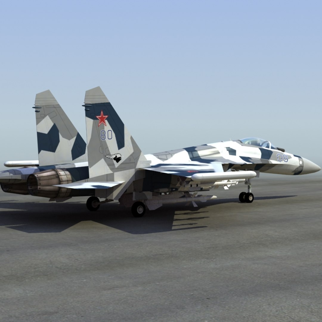 3d Model Su35 Flanker