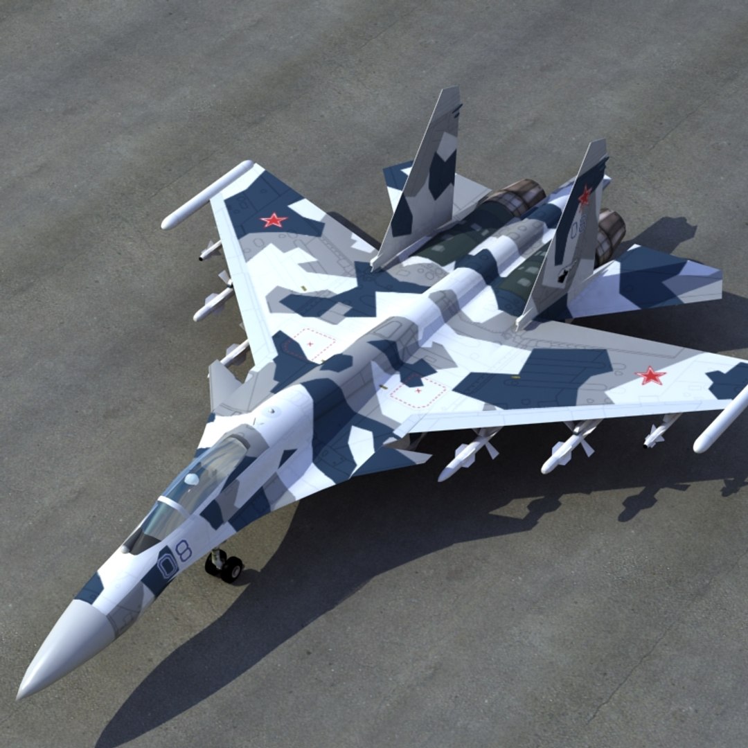3d Model Su35 Flanker