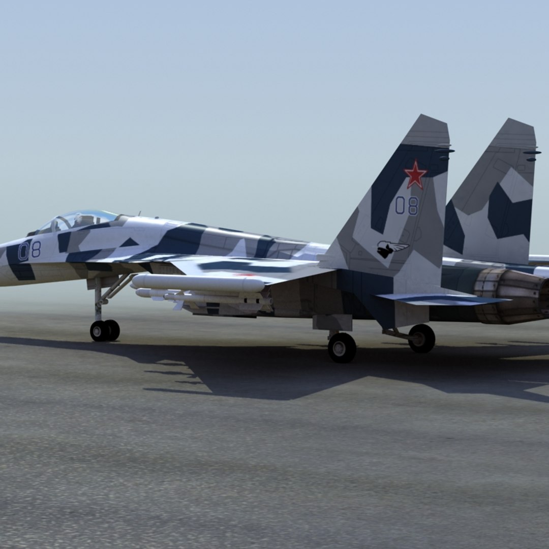 3d Model Su35 Flanker