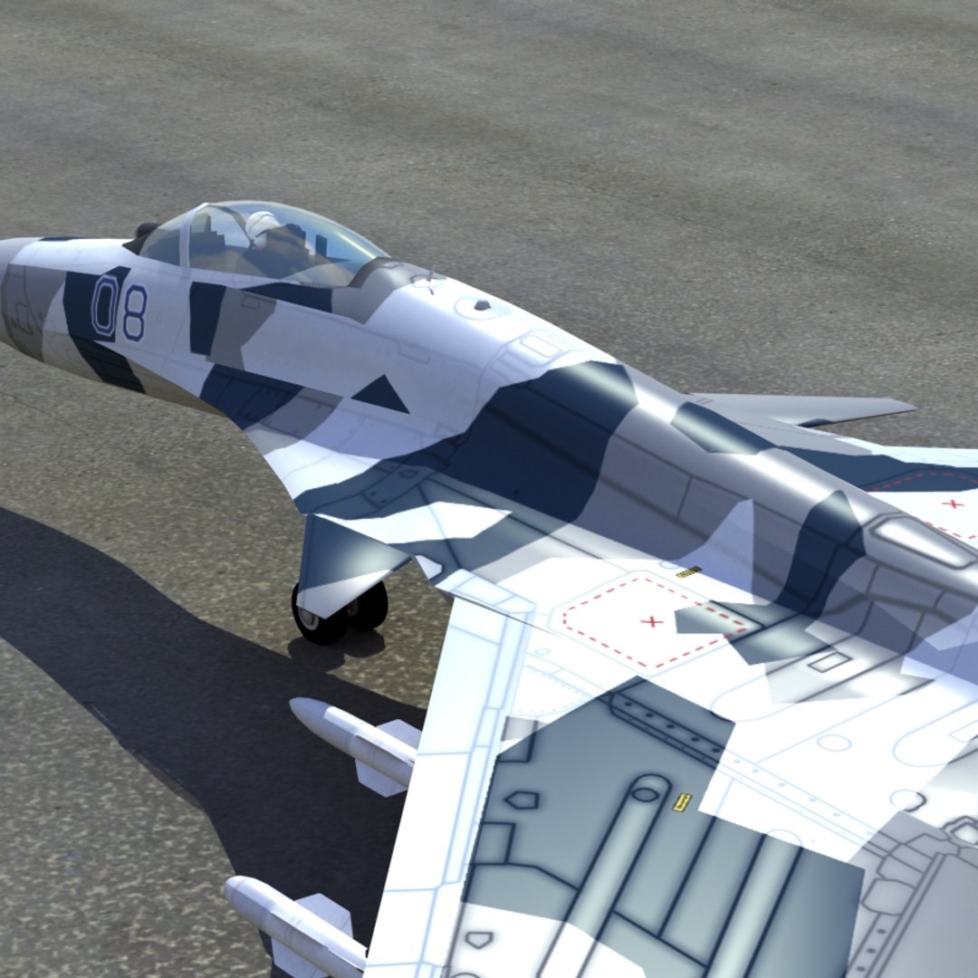 3d Model Su35 Flanker