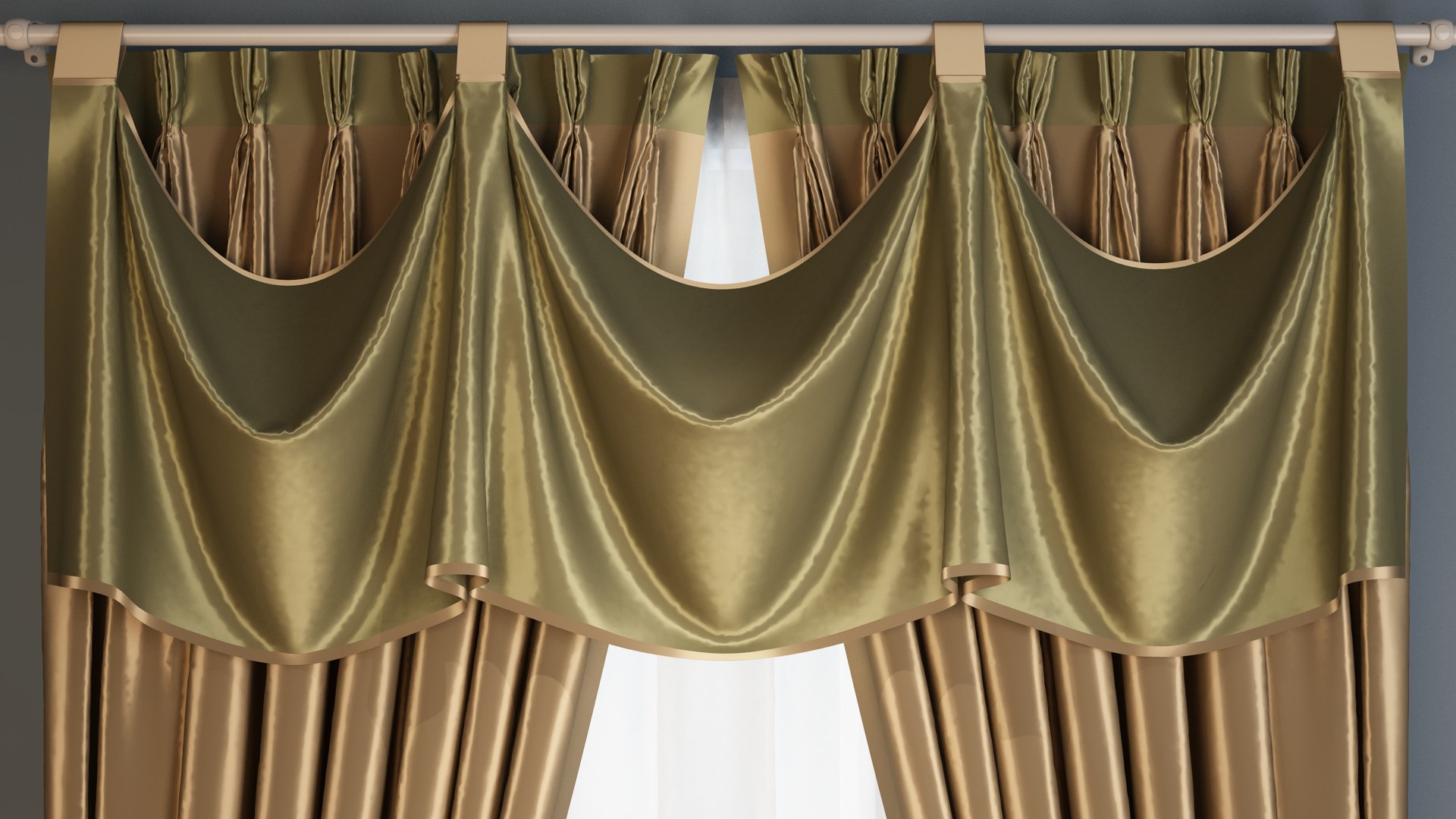 3D Classic Curtain Rail Model - TurboSquid 1254501