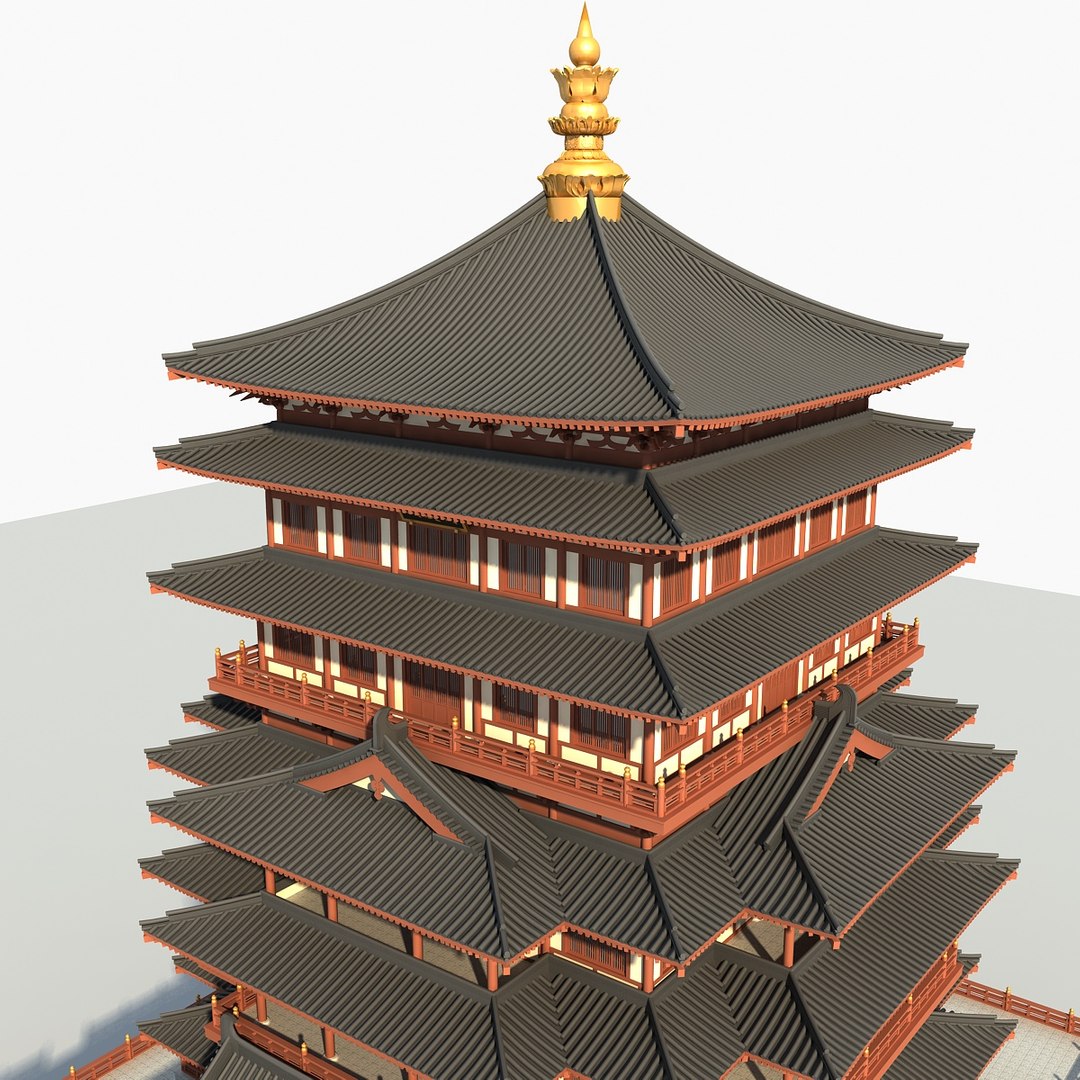 Chinese Ancient City Tower 3 3D Model - TurboSquid 1807124