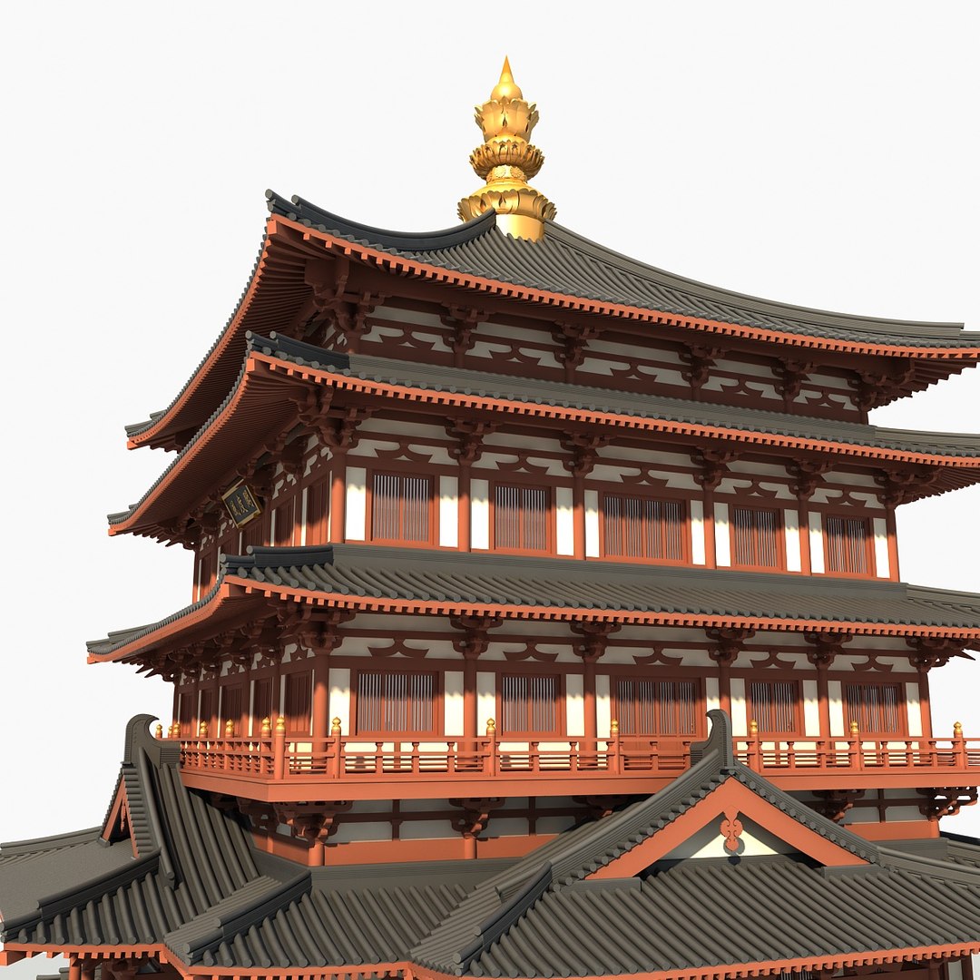 Chinese Ancient City Tower 3 3D Model - TurboSquid 1807124