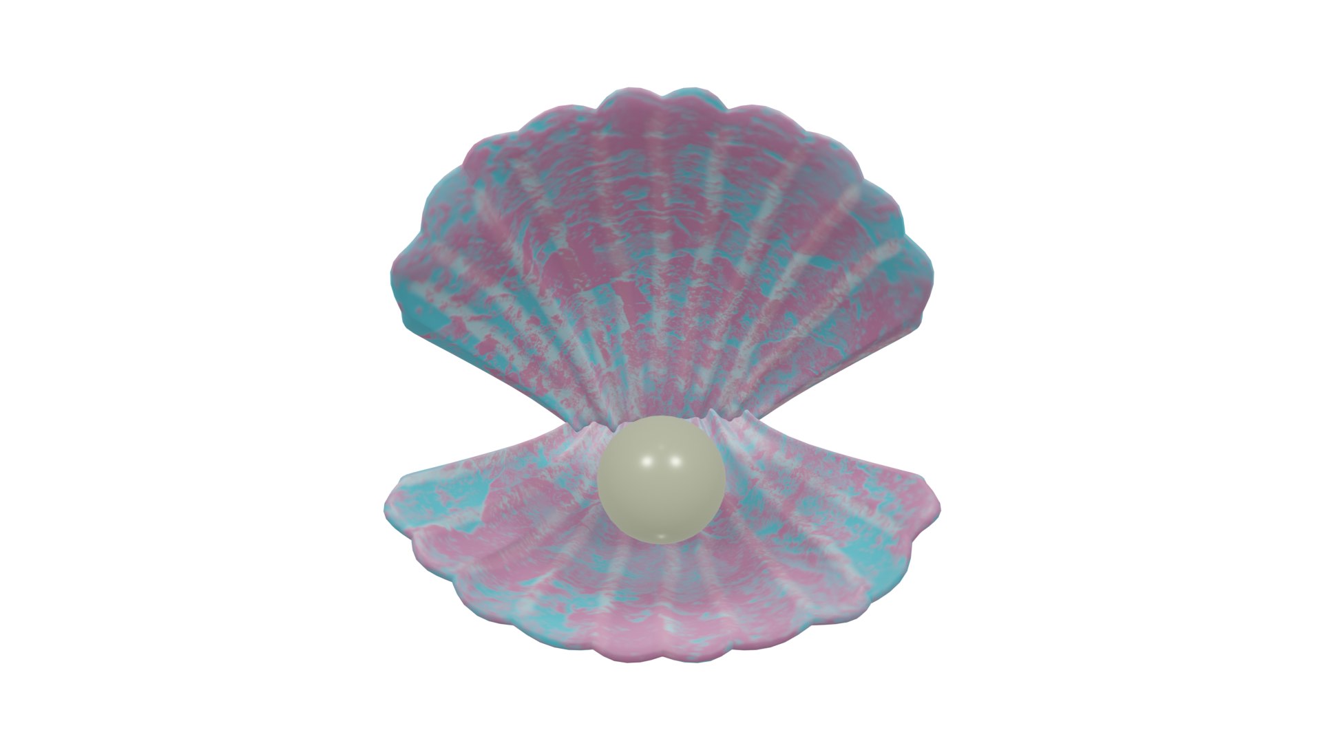 3D Pink Sea Shell Model - TurboSquid 2074495