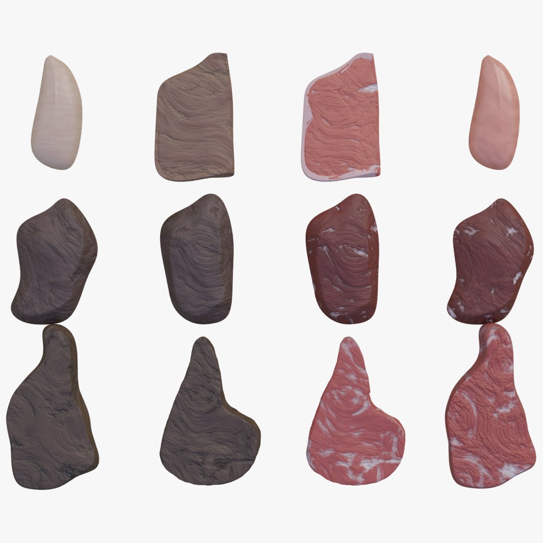 3D Raw And Cooked Meat - TurboSquid 1920602