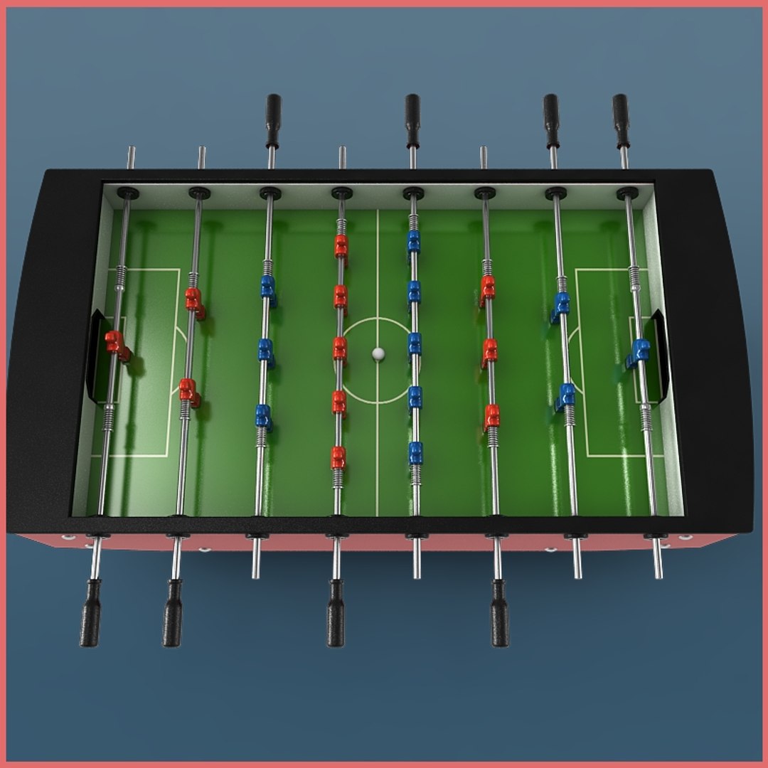 3d Model Foosball Tabel