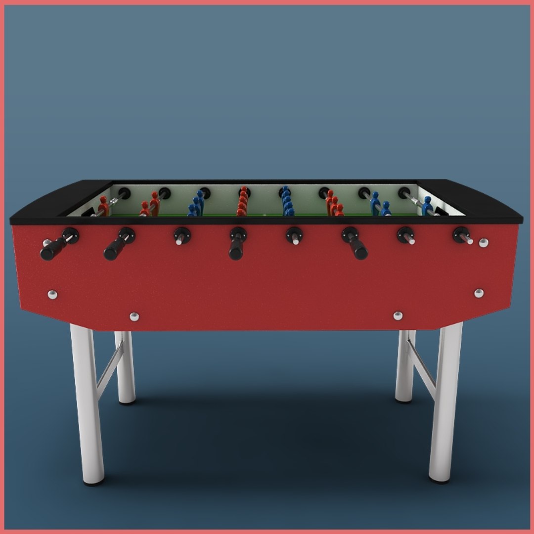 3d Model Foosball Tabel