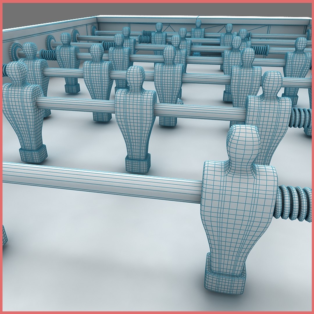3d Model Foosball Tabel