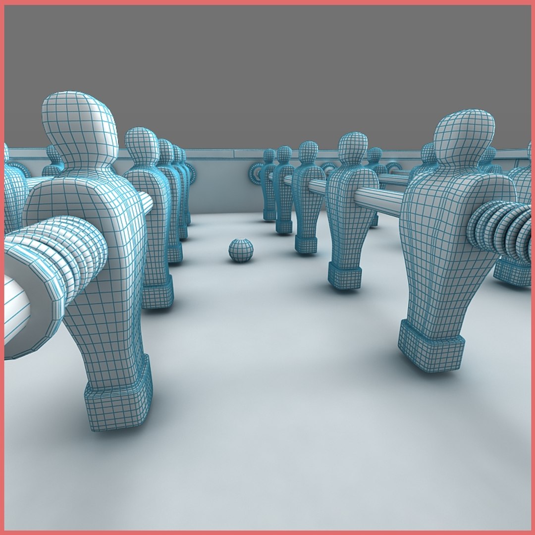 3d Model Foosball Tabel