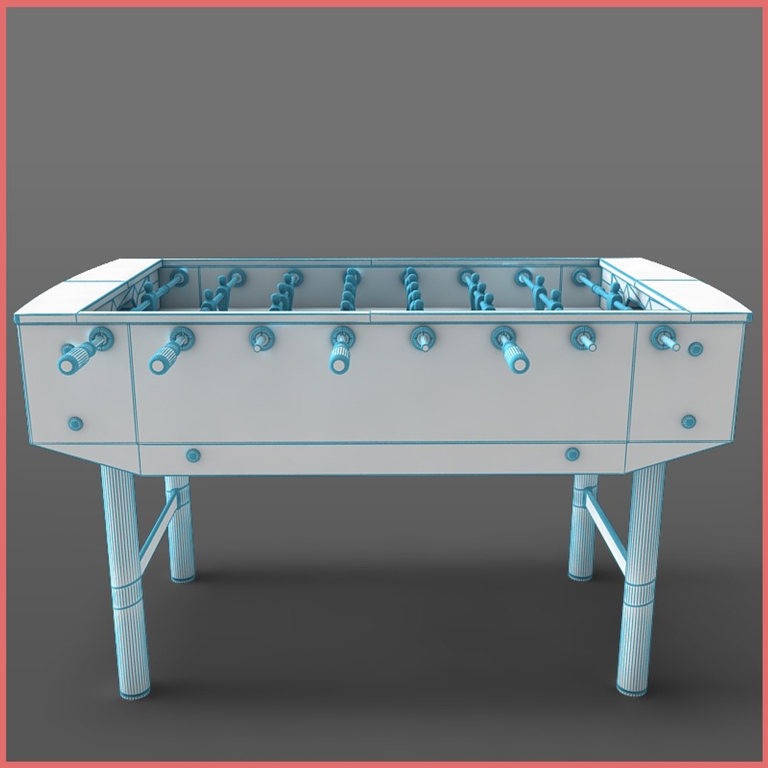 3d Model Foosball Tabel