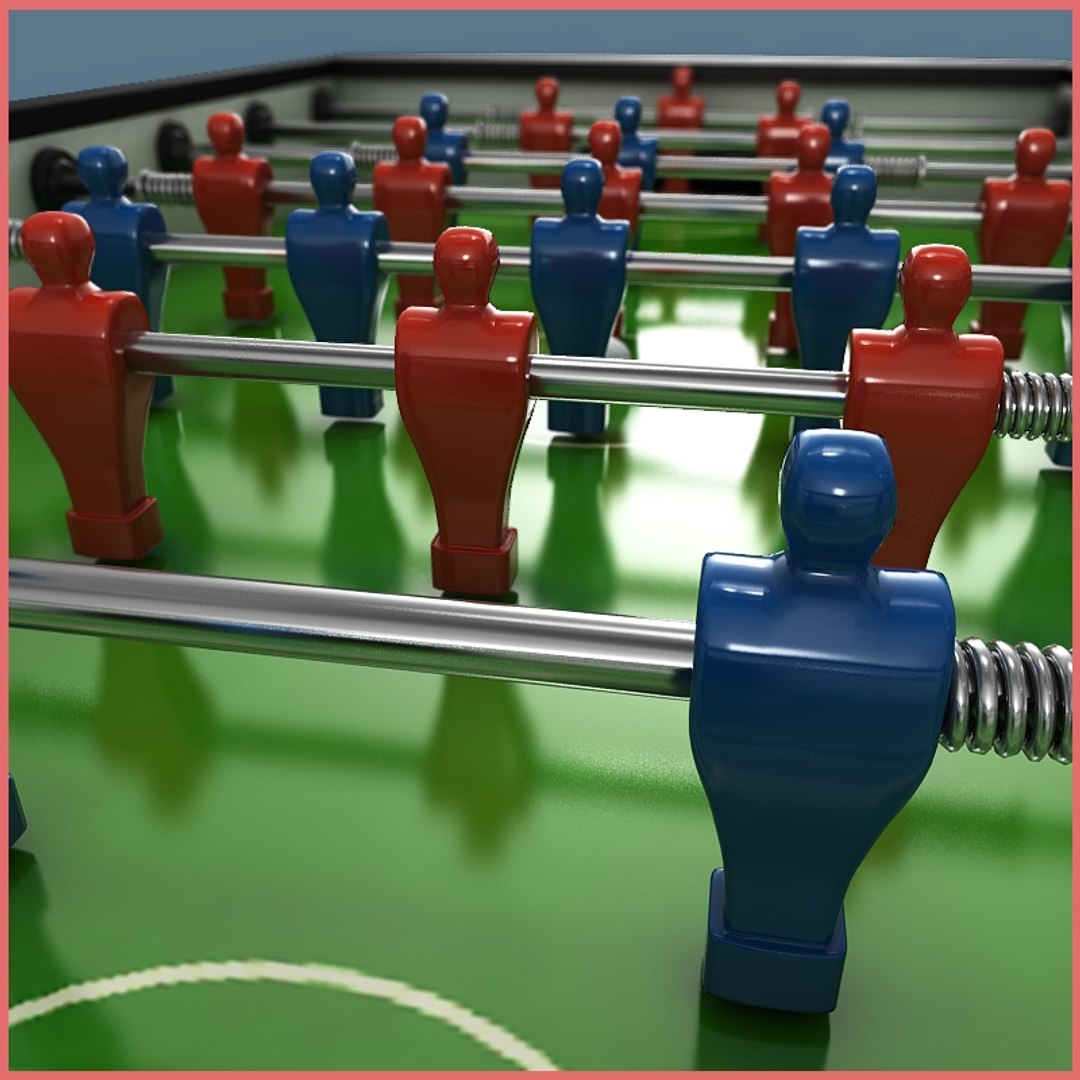 3d Model Foosball Tabel