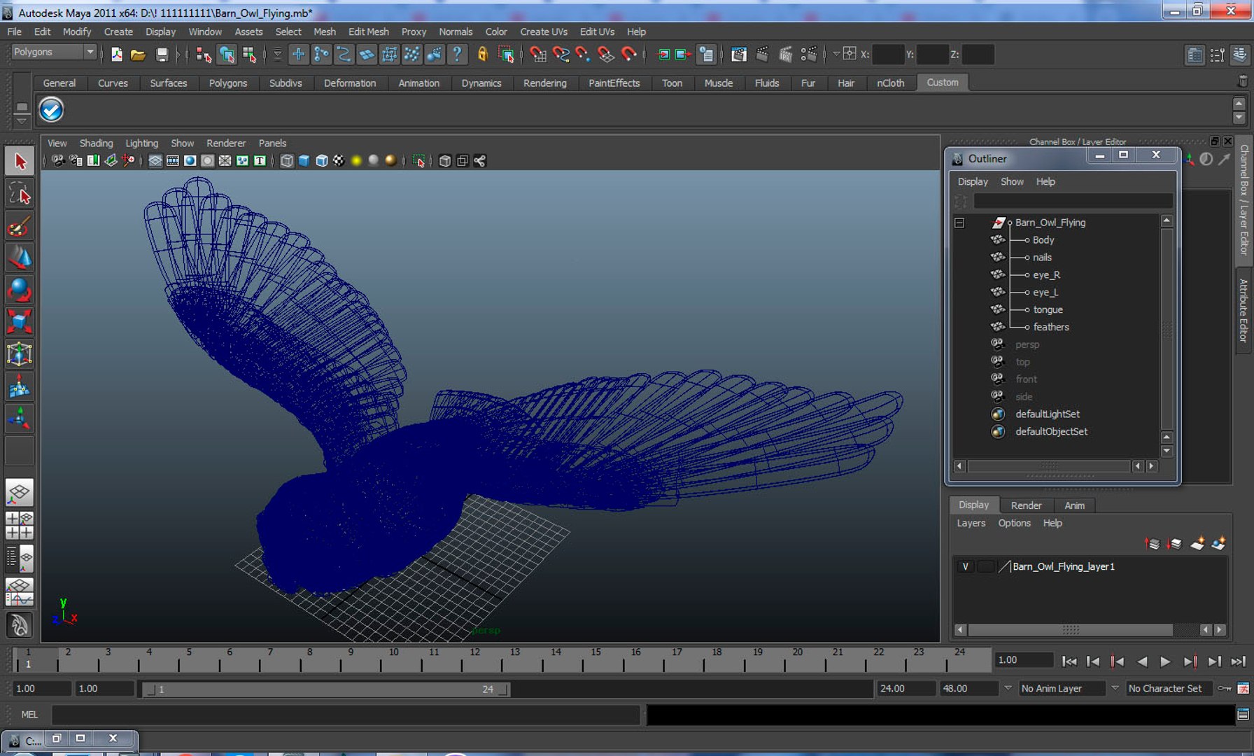 White barn owl flying bird model - TurboSquid 1434859