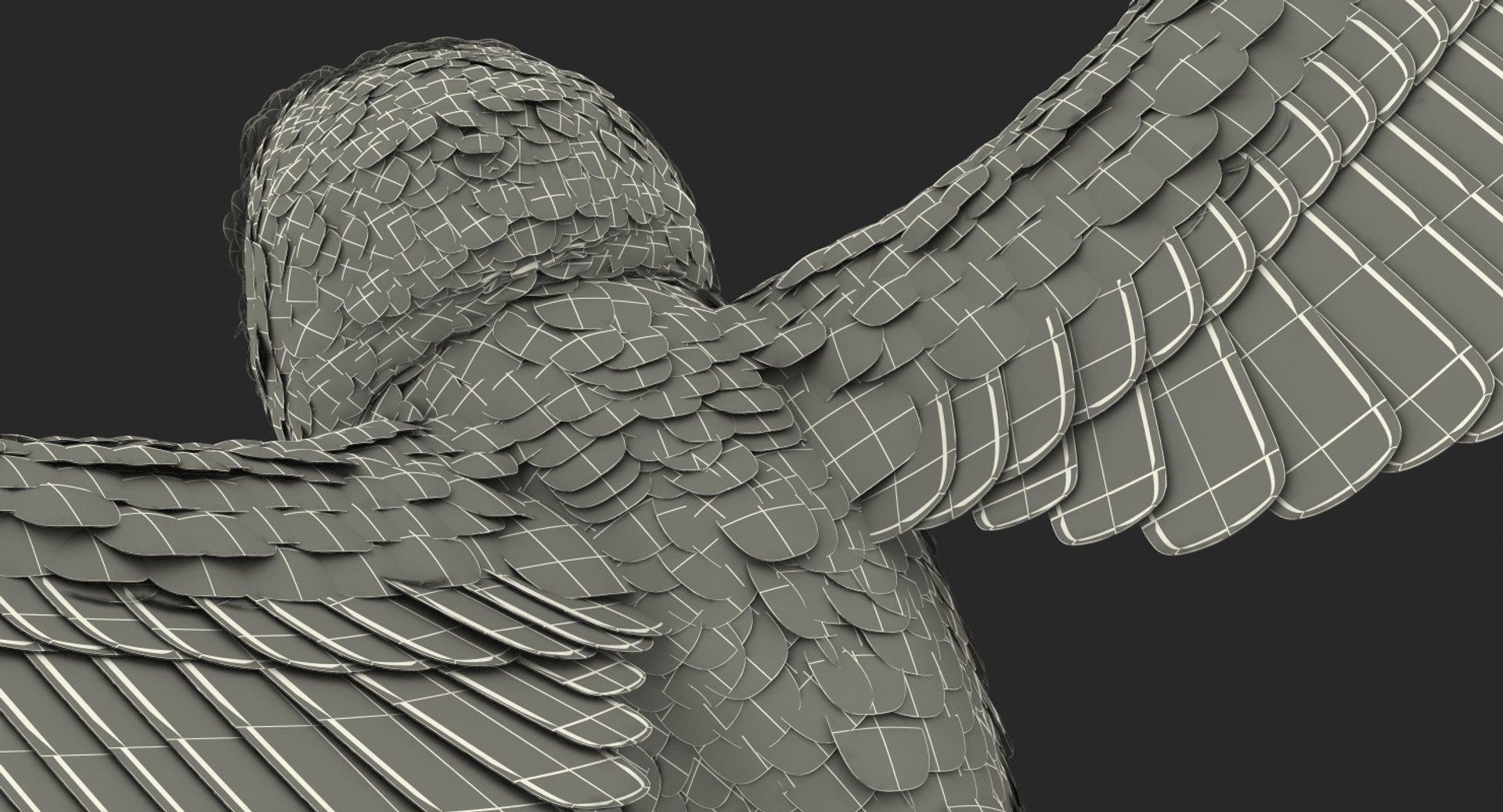 White barn owl flying bird model - TurboSquid 1434859