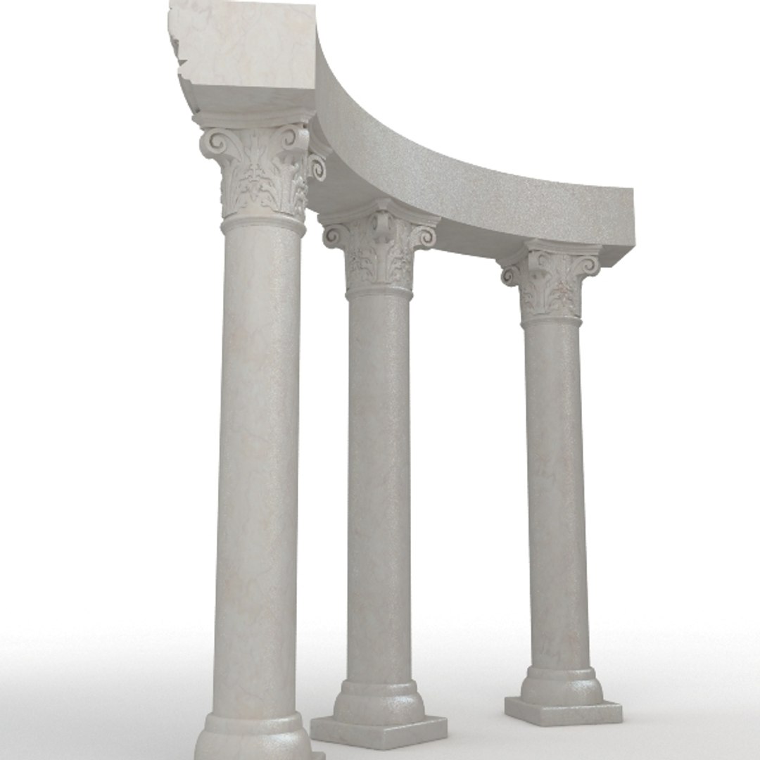 3d Stone Column