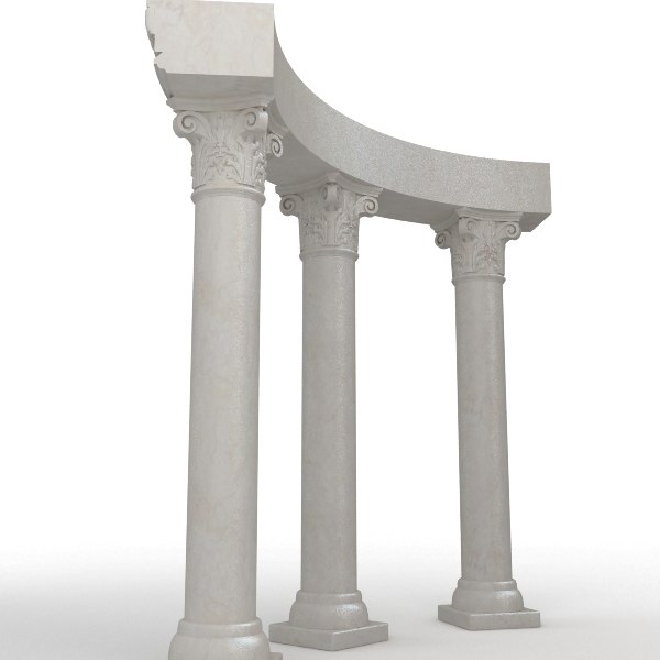 3d stone column
