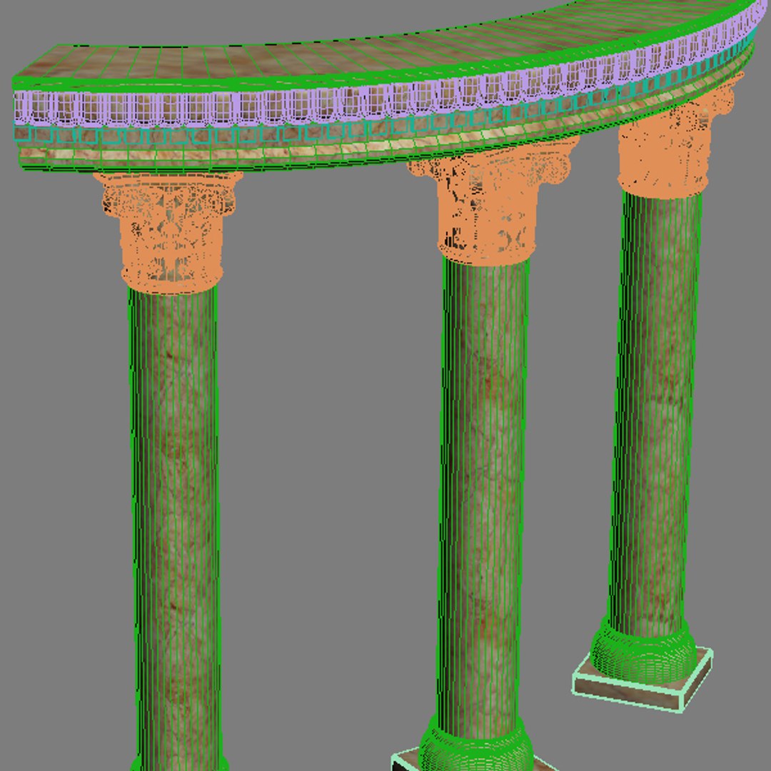 3d Stone Column