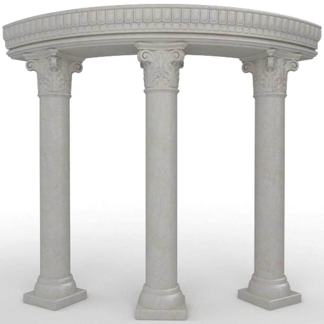 3d Stone Column