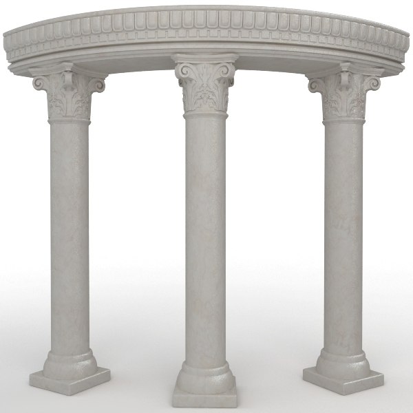 3d stone column
