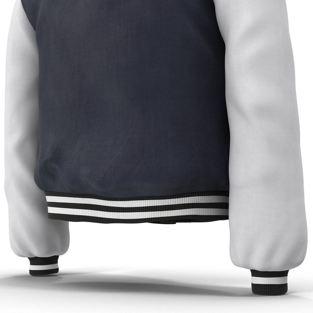 baseball jacket 3d max