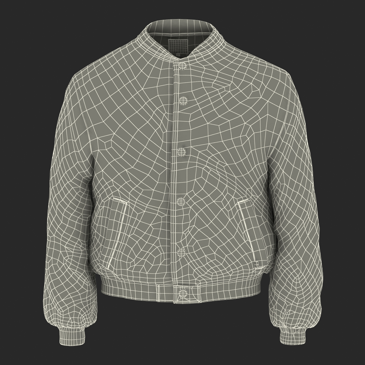 baseball jacket 3d max