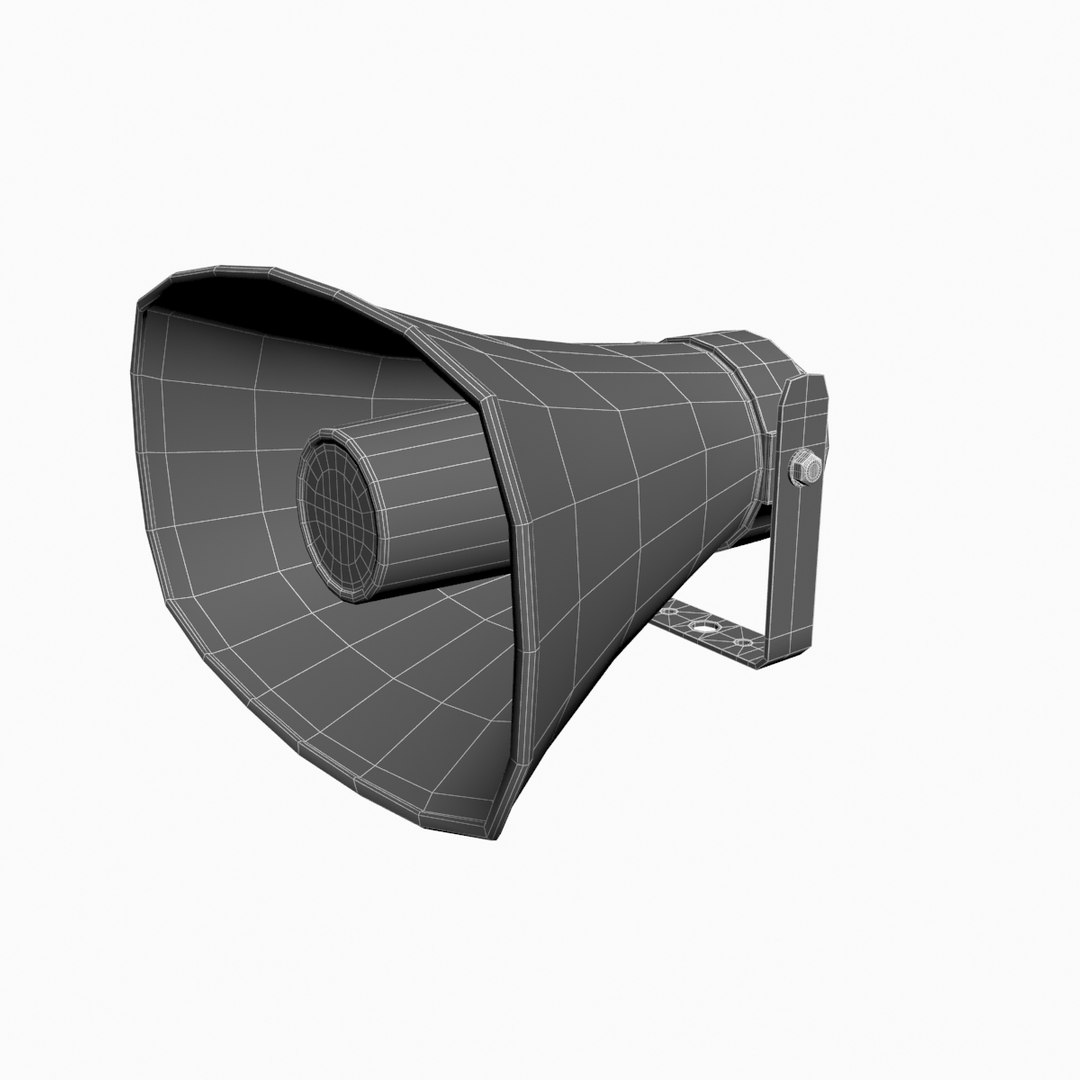 3D Horn Speaker Megaphone - TurboSquid 1237949