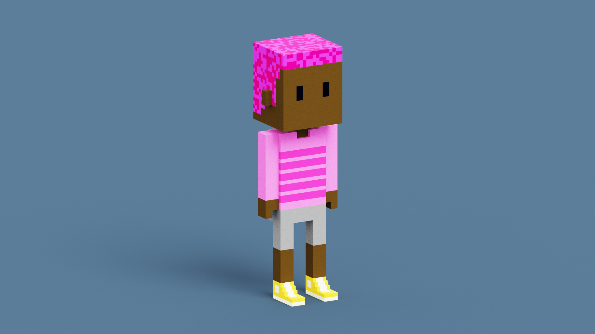 3D NFT Voxel Character Model - TurboSquid 1888940