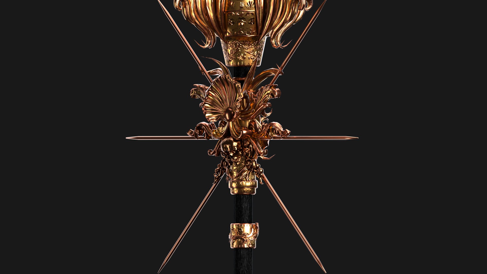 3D Staff Of The Dead Model - TurboSquid 1809730