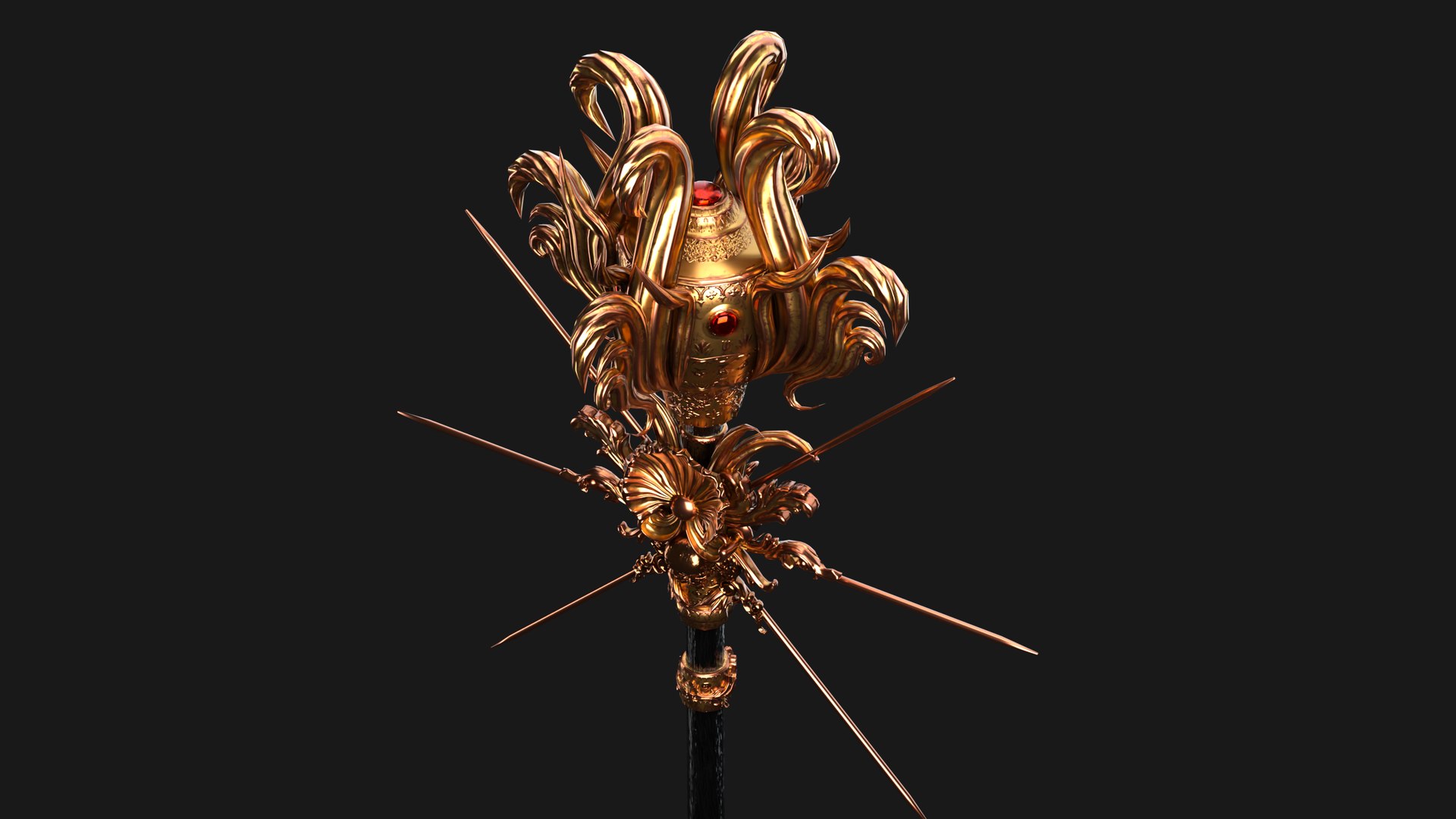 3D Staff Of The Dead Model - TurboSquid 1809730