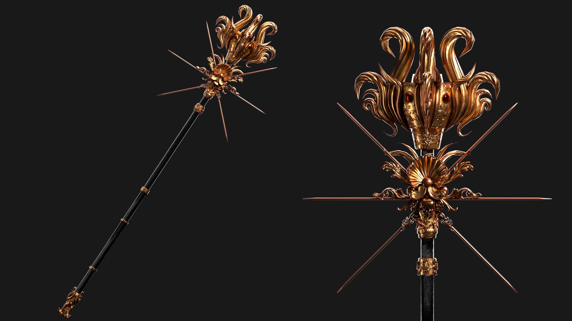 3D Staff Of The Dead Model - TurboSquid 1809730