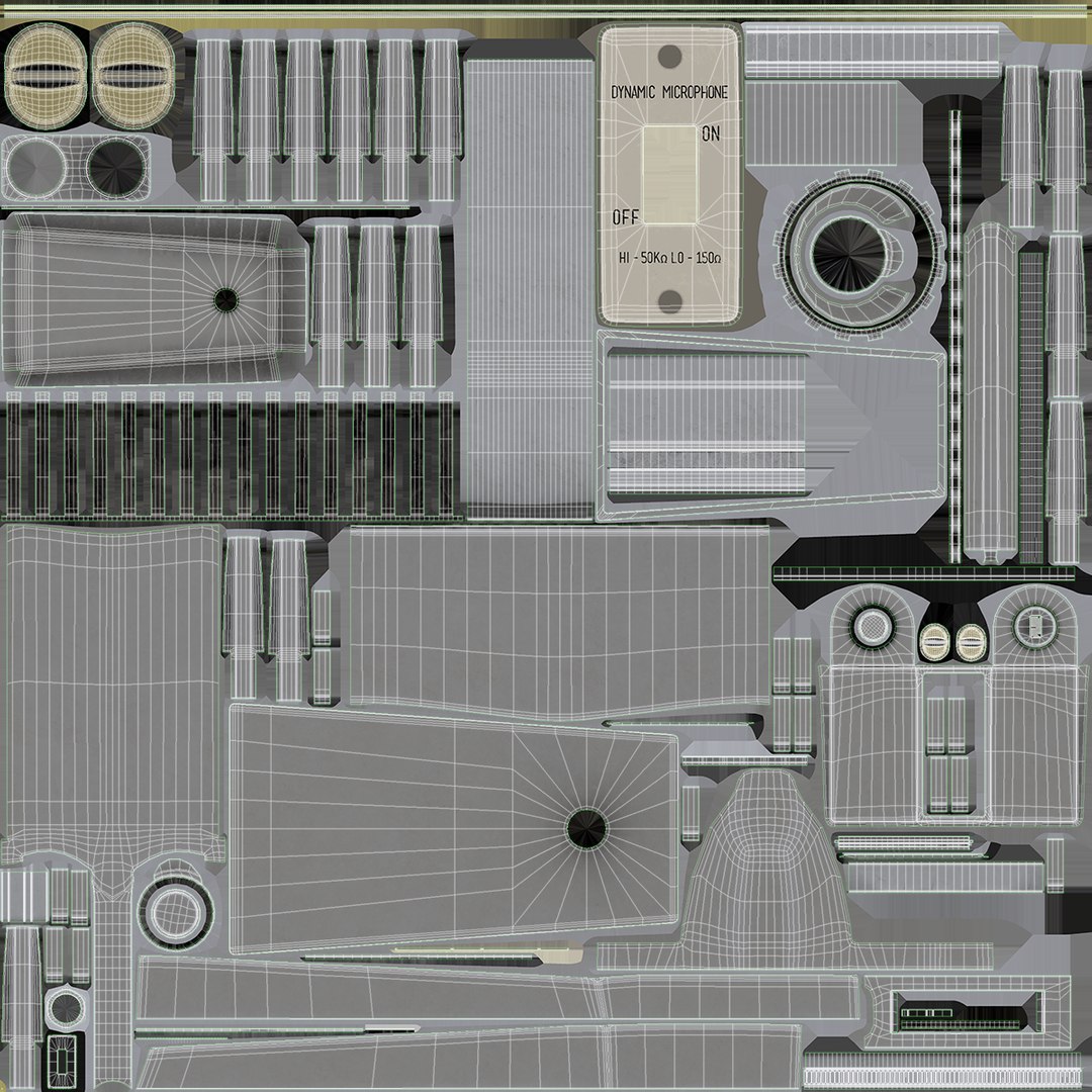 3D Vintage Japanese Microphone Model - TurboSquid 2166904