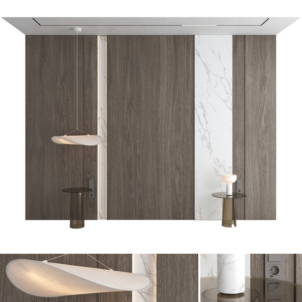 Decorative wall panel set 111 3D model - TurboSquid 2003887