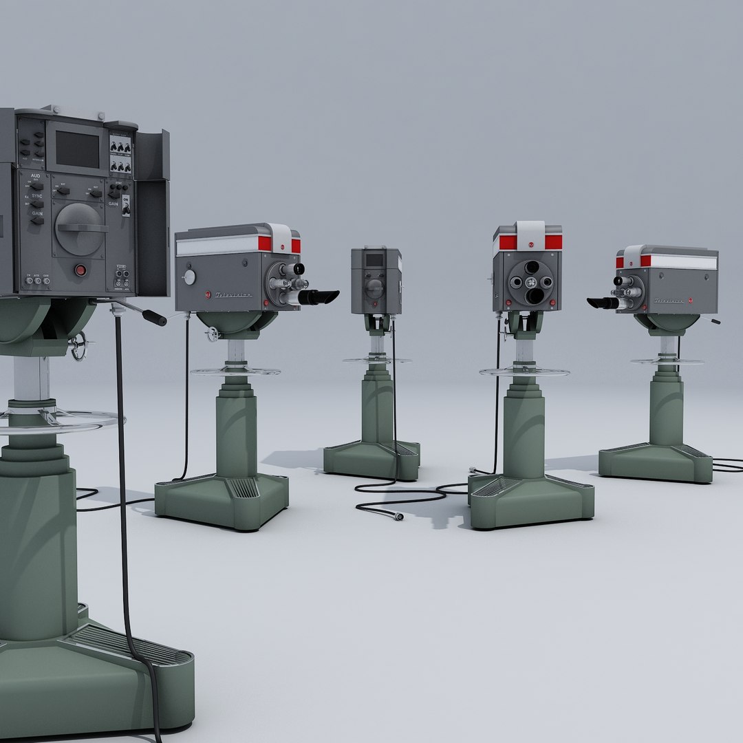 3d retro television camera rca model