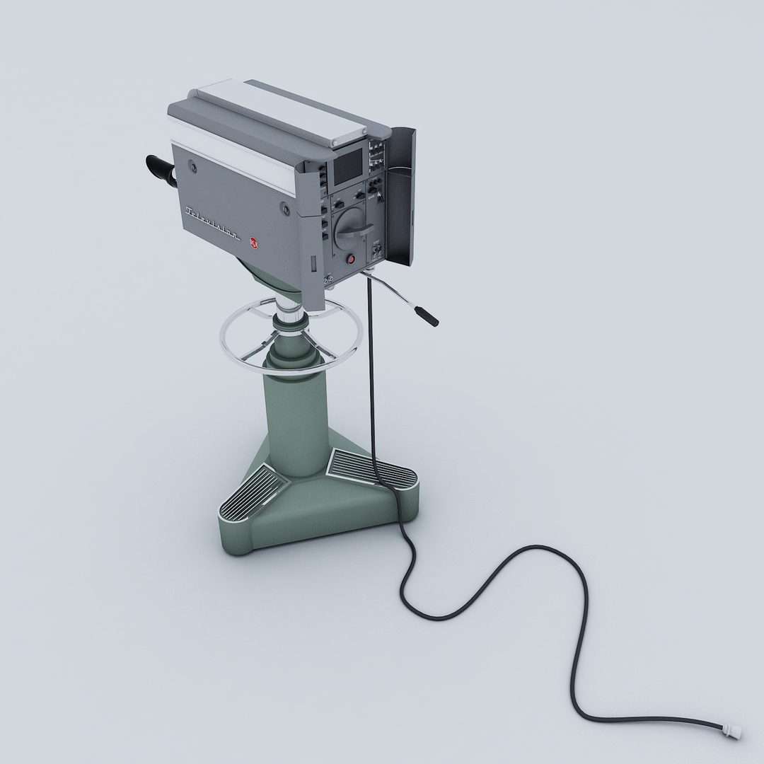 3d retro television camera rca model