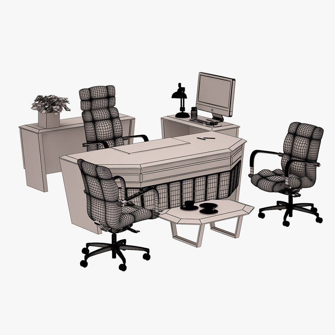 Executive set 3D - TurboSquid 1423635