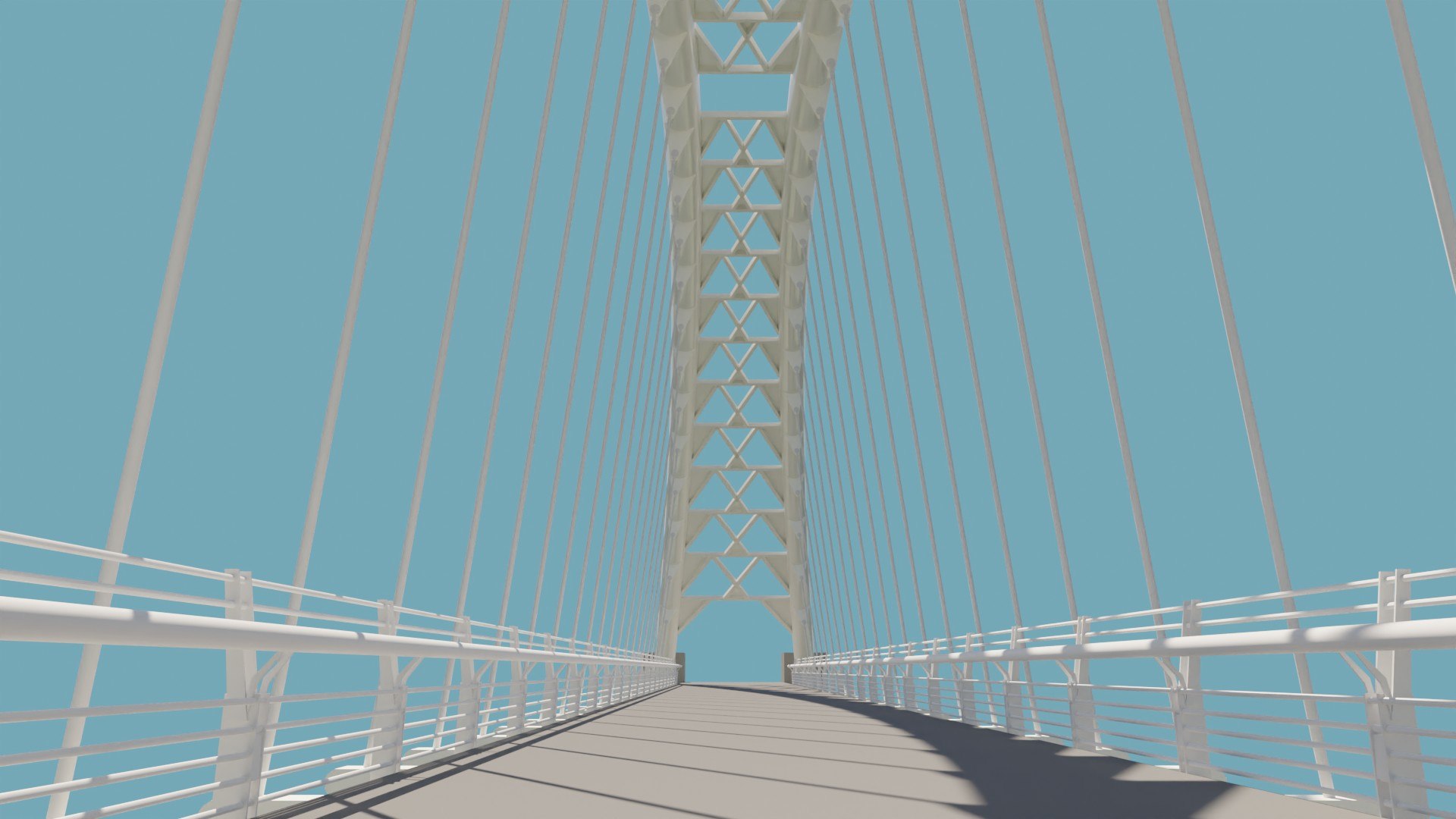 Suspension Bridge 3d Model