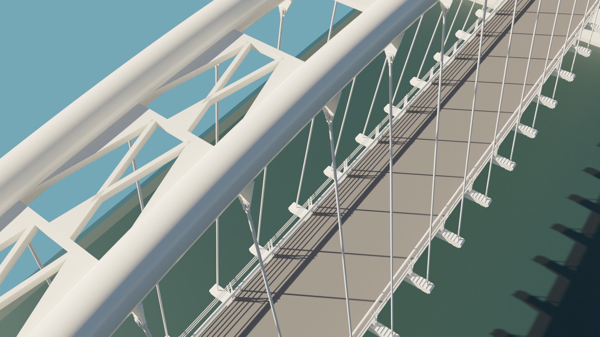 Suspension Bridge 3d Model