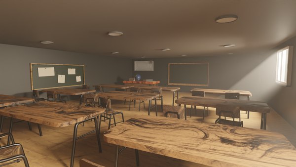 Classroom Blender Models for Download | TurboSquid