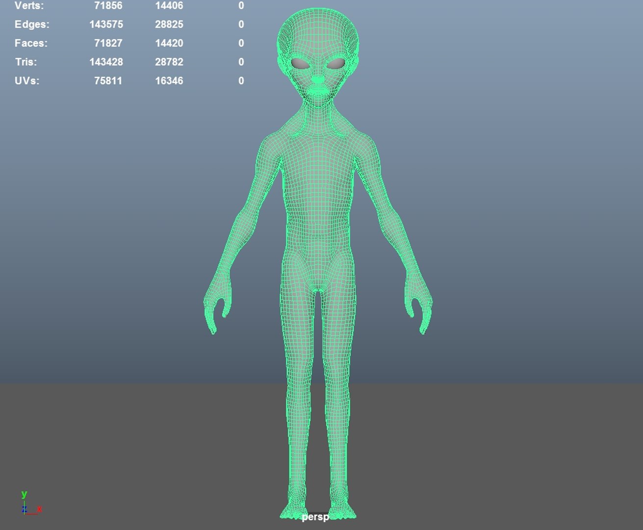 3D Model Grey Alien - TurboSquid 1451059
