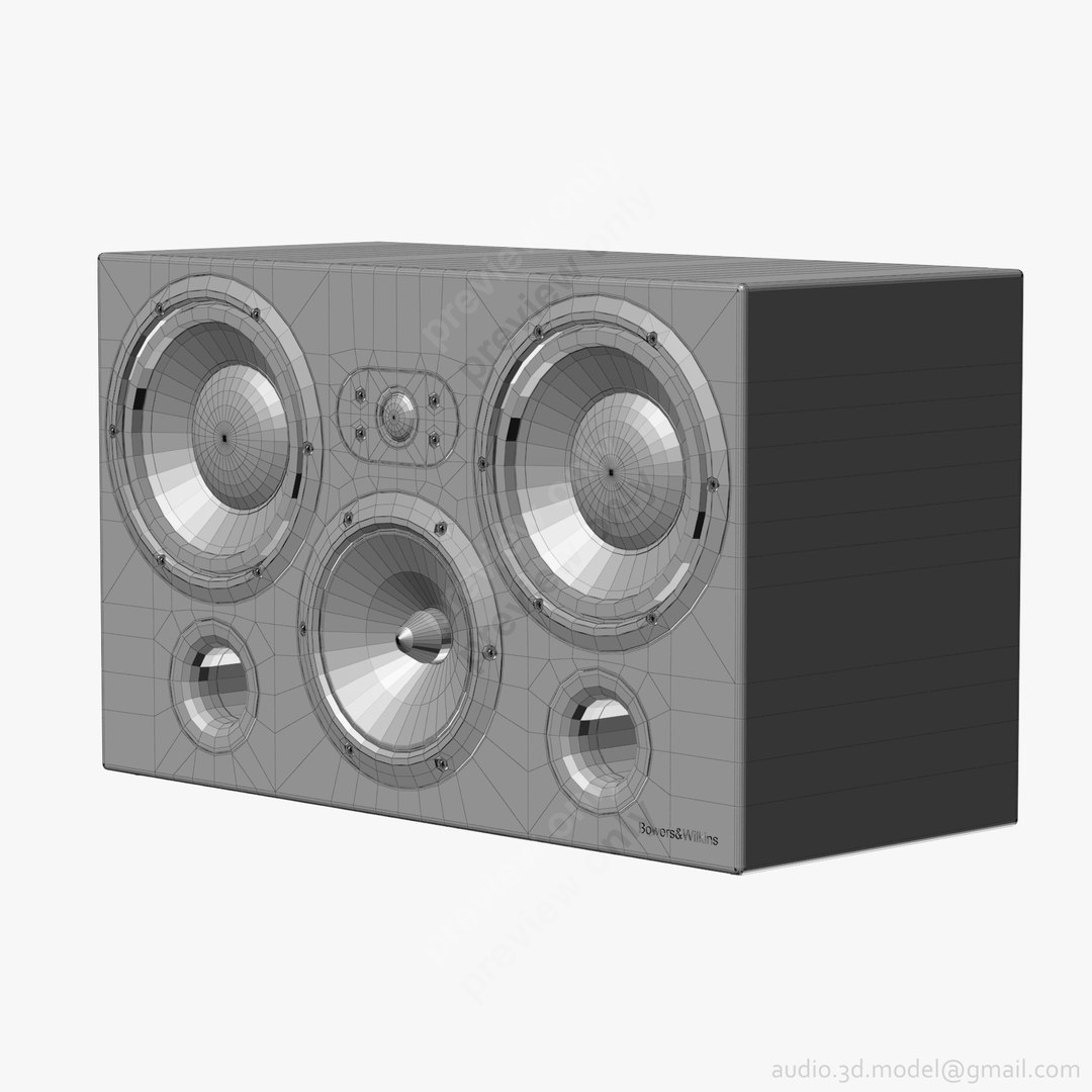 3d Model Bookshelf Bowers Wilkins 3